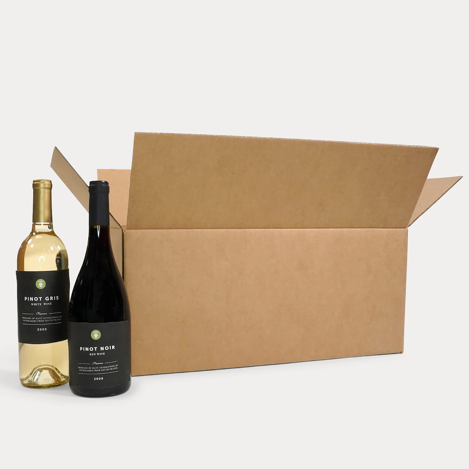 6-Bottle Cardboard Wine Carrier | Reliable | Gorilla Shipper