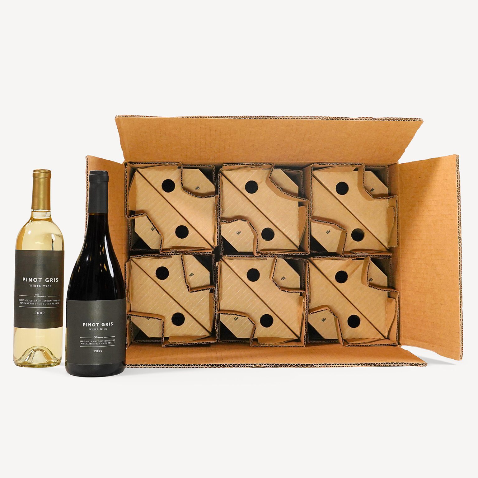 6-Pack Wine Box | Bottle Pulp Shipper Kit | Bulk Discounts
